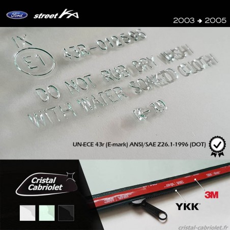 FORD Street Ka Cabriolet rear window (2003-2005)