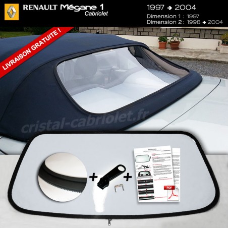 RENAULT Megane 1 convertible rear window (1997 - 2003)